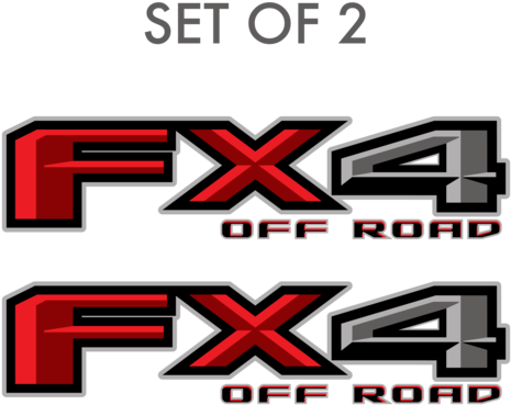 Set Of - Fx4 Off Road Logo (500x500), Png Download