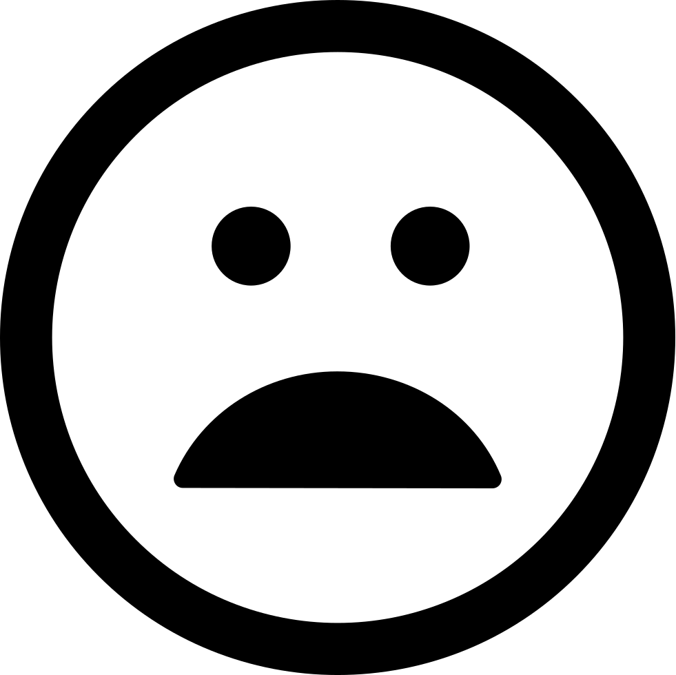 Disappointed Emoticon Face Comments - Check Mark In Circle (981x980 ...