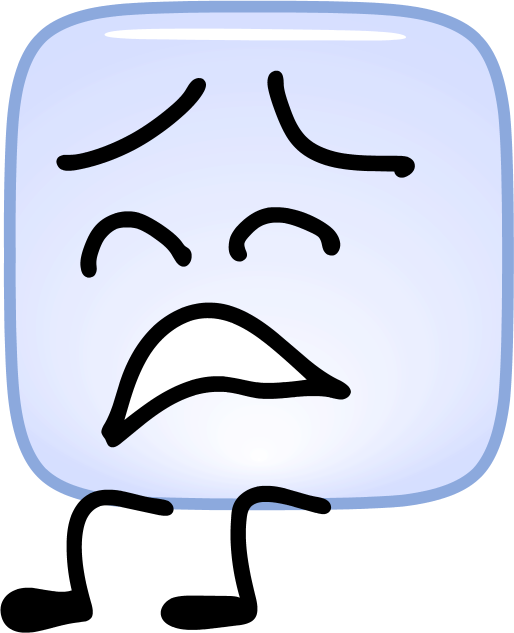 Ice Cube Bfb - Bfb Ice Cube Png (1099x1317), Png Download