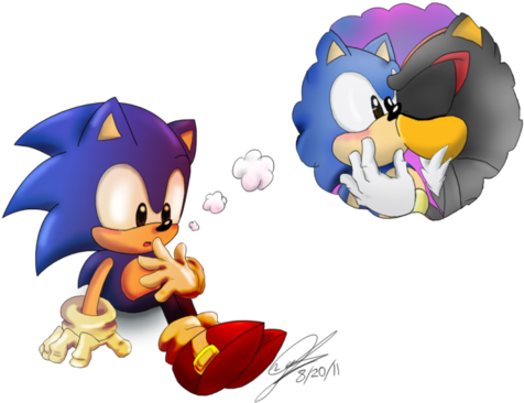 Sonadow Hintergrund Called Classic Sonic & Shadow C - Sonadow Cute ...