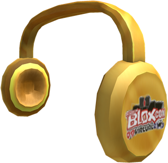 Download Golden Headphones Of Virtual Bloxcon Game Contest - Roblox ...