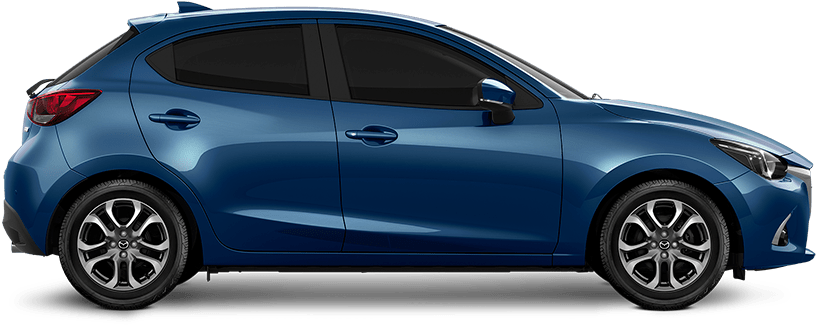 Mazda2 - Mazda 2 2018 Azul (1080x438), Png Download