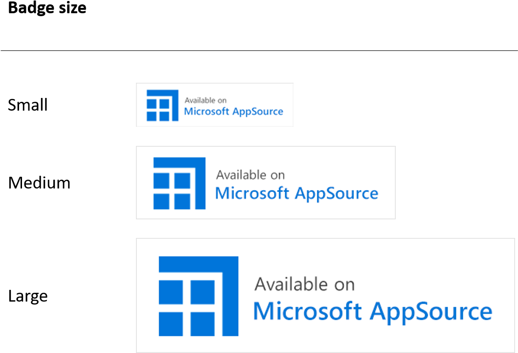 Download Appsource Badge Sizes - Available On Microsoft Appsource ...