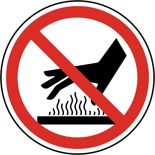 Do Not Touch Hot Surface Label - Dont Touch Hot Stove (600x600), Png ...