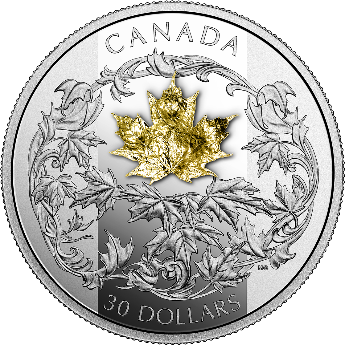 Pure Silver Coin - 2018 Mint Canadian Coins (1198x1166), Png Download