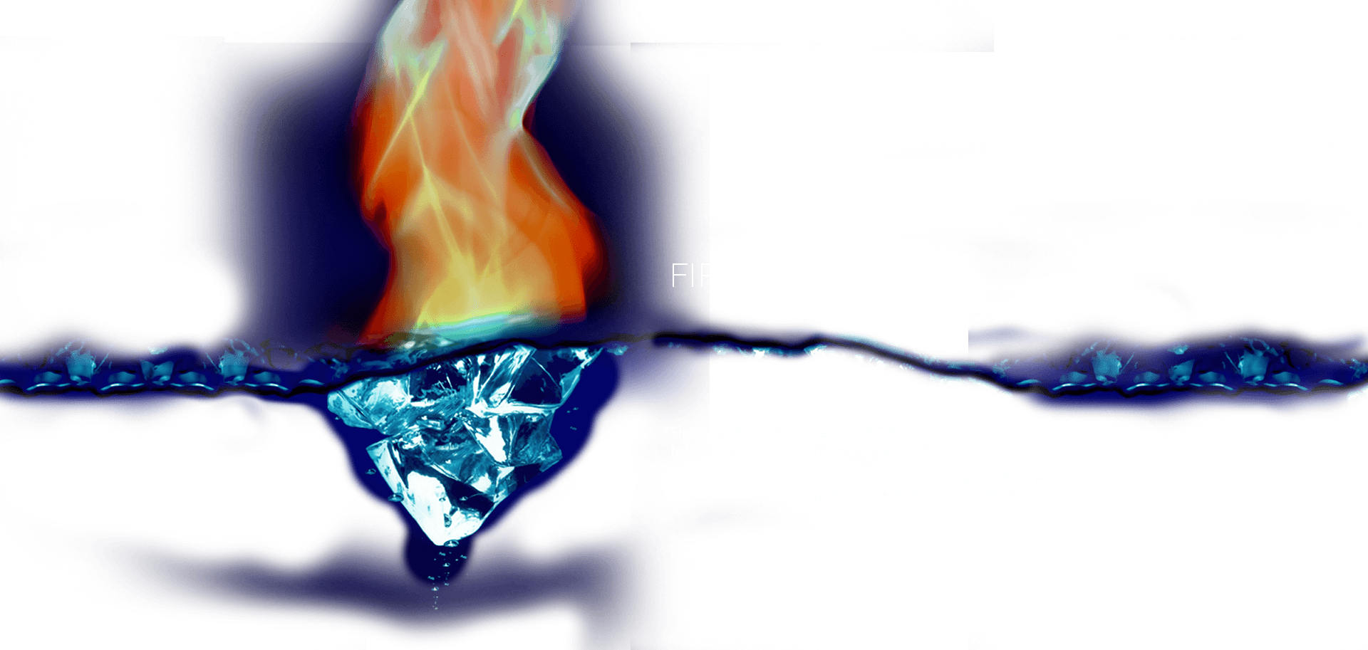 Fire And Ice Transparent (1920x913), Png Download
