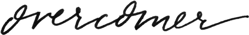 Overcomer - Calligraphy (1000x288), Png Download