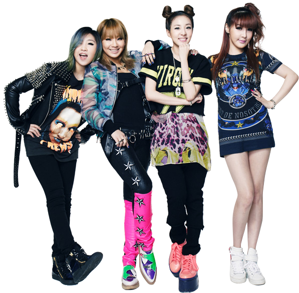 2ne1 - 2ne1 Photoshoot (597x585), Png Download