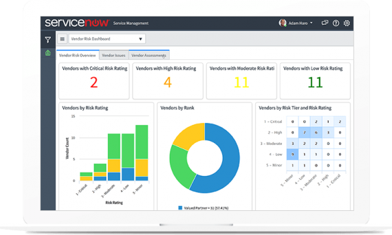 Servicenow Vendor Risk Screen Shot - Risk (570x342), Png Download