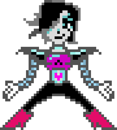 Undertale Mettaton Sprite - Pixel Art Undertale Mettaton (450x500), Png ...