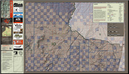 Flatline Topographical Map, Az Hunting Unit 10 East - Topographic Map ...