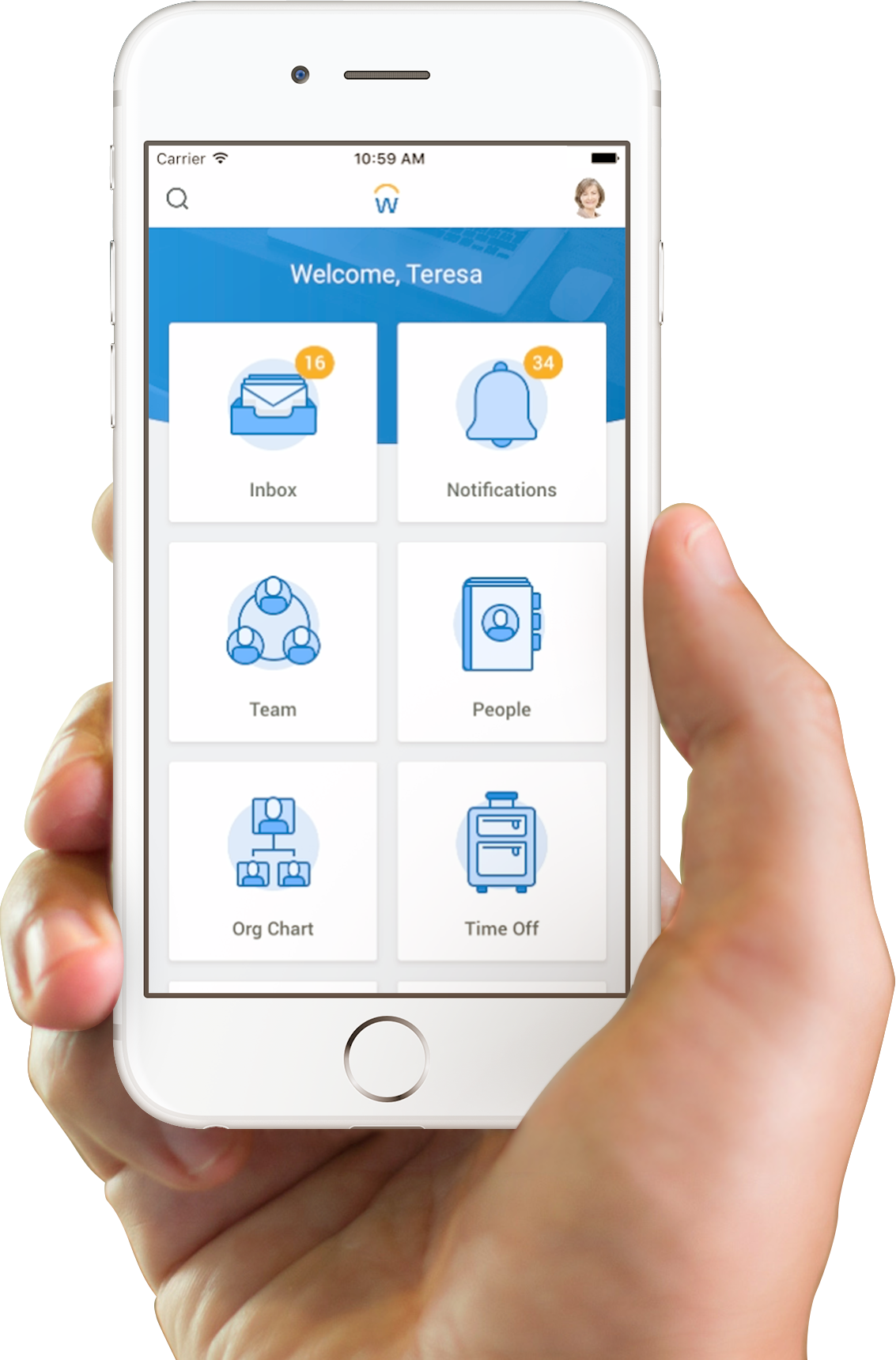 Why Workday - Workday Mobile App (1133x1719), Png Download