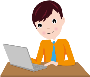 Usar-computador - Cartoon (400x400), Png Download
