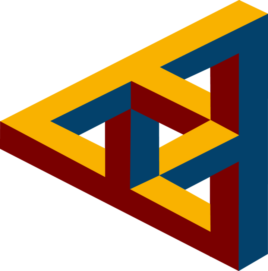 Optical Illusion Art - Optical Illusion Logo Png (889x899), Png Download