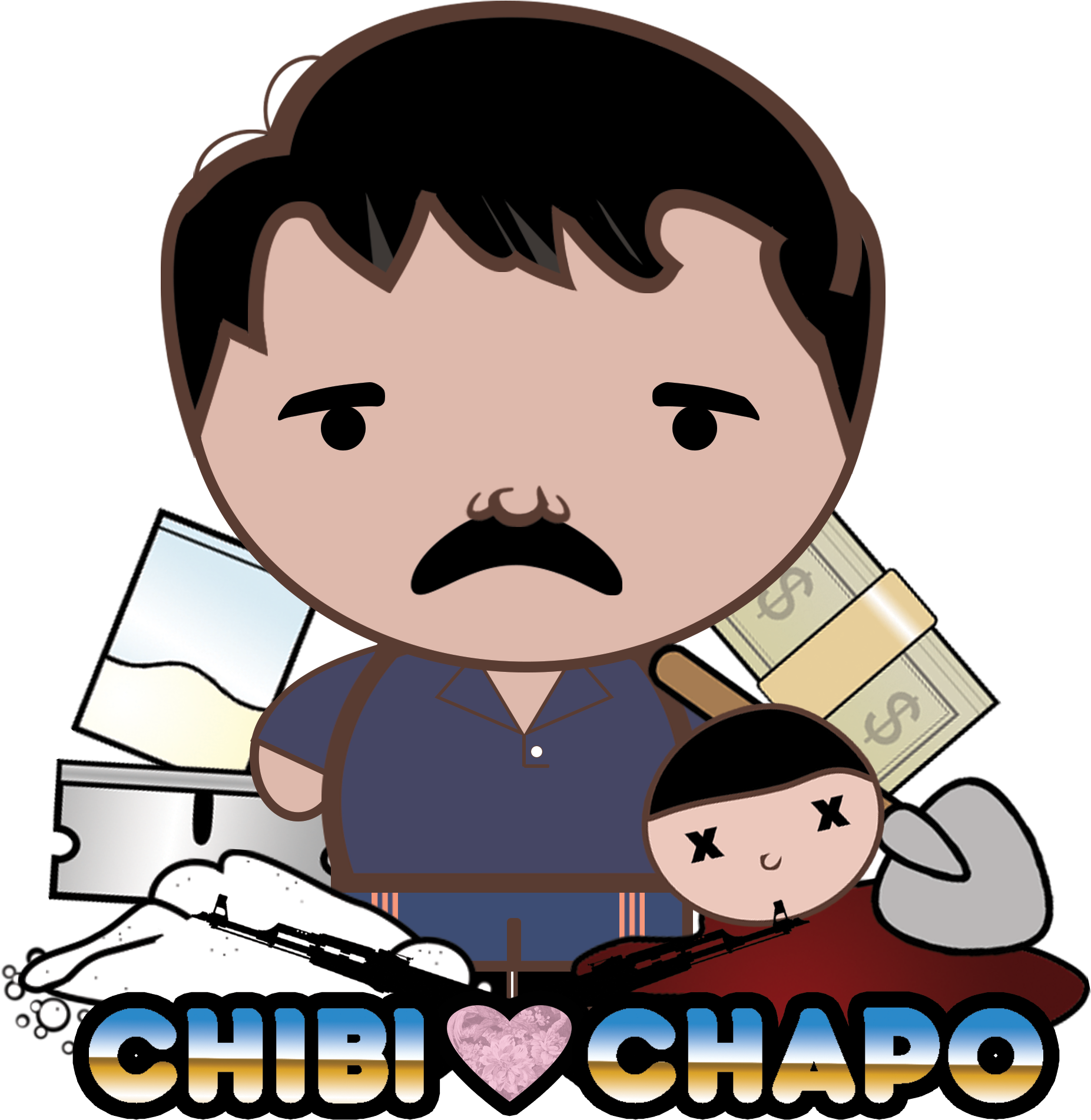 Chibi Chapo - Cartoon (2400x2400), Png Download