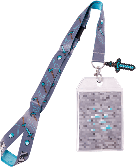 Minecraft Diamond Lanyard (600x600), Png Download