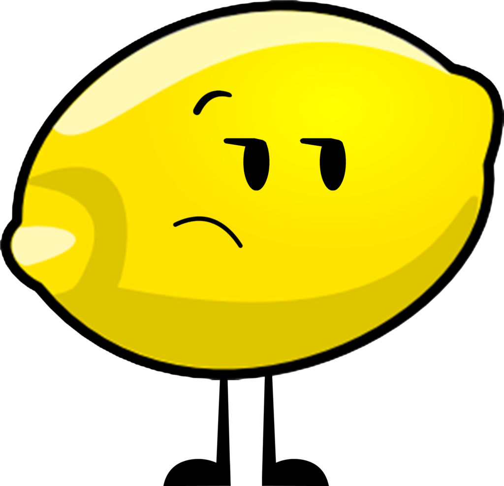 Lemon Wedge Clipart Png - Lemon (1024x987), Png Download