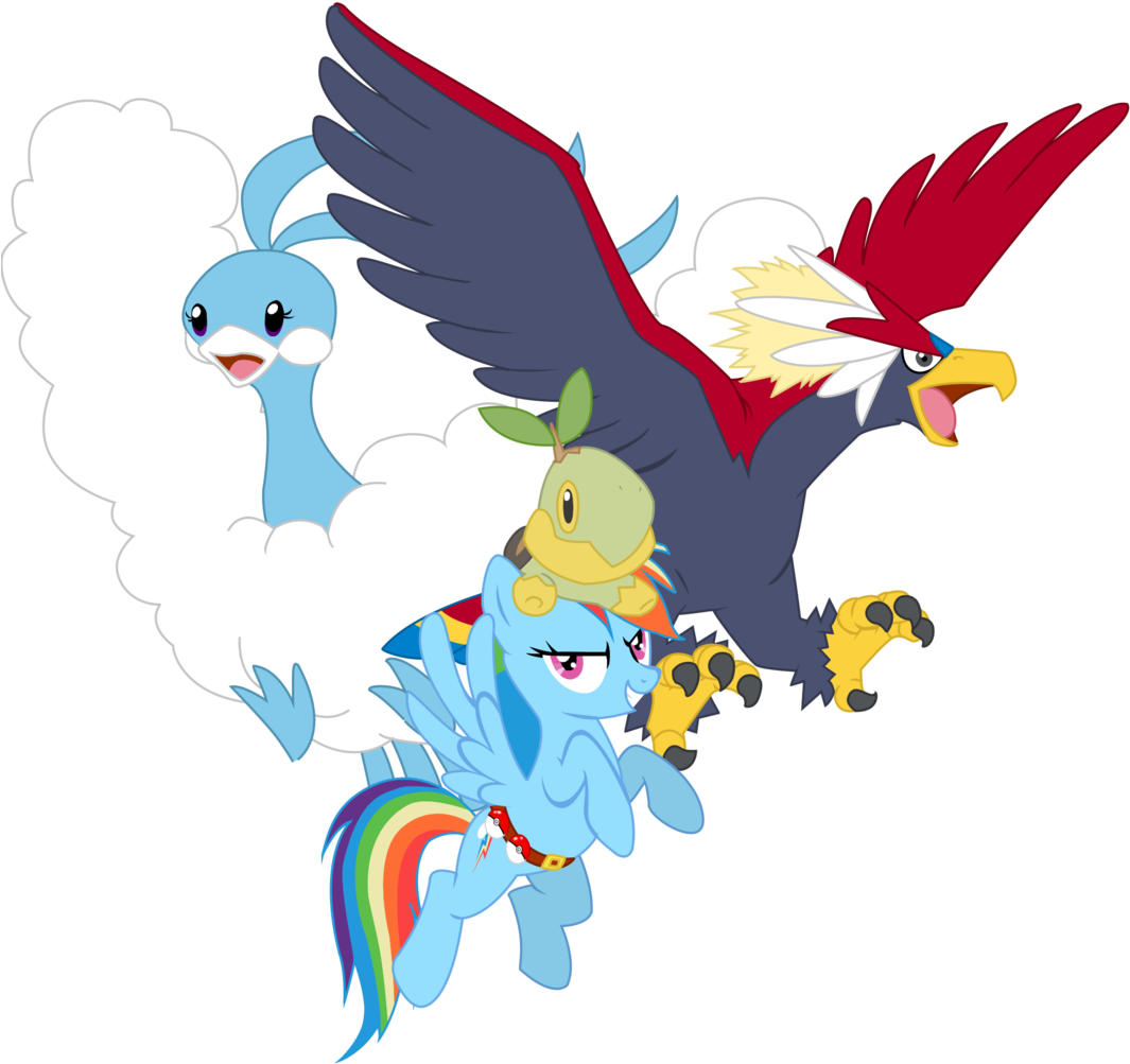 Seaandsunshine, Bird, Braviary, Crossover, Female, - Pokémon (1069x1024 ...