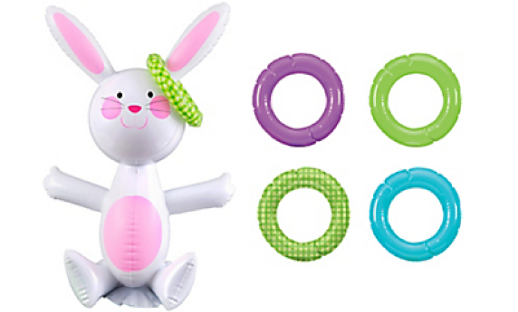 Bunny Tail Toss Easter Game - Amscan Easter Bunny: Inflatable Ring Toss ...