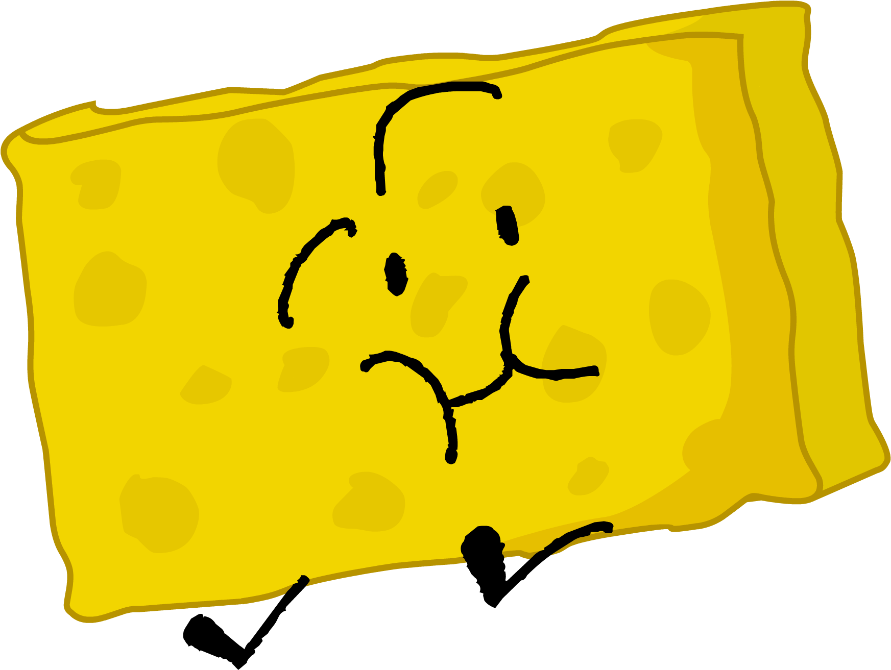 Spongy Intro - Sponge Bfdi (1808x1361), Png Download