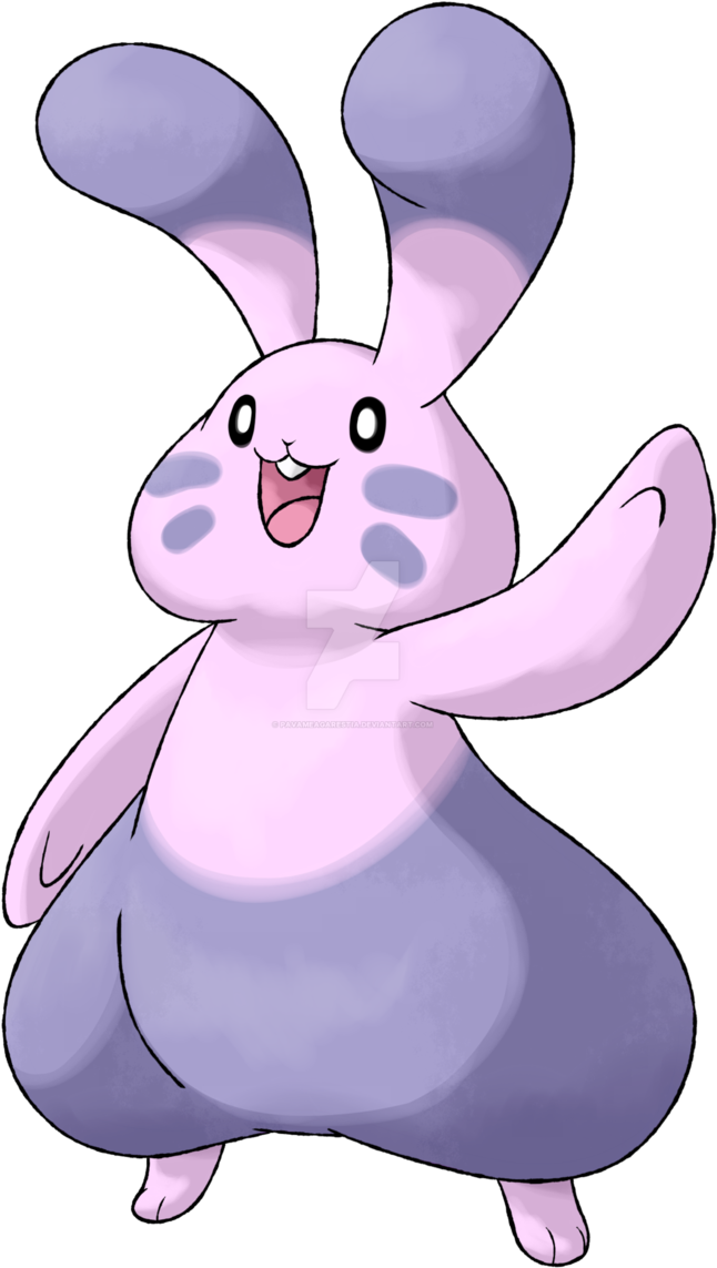 Gummpluff Squashy Fakemon Waving Fakemon Png Fat Sneasel - Fakemon ...