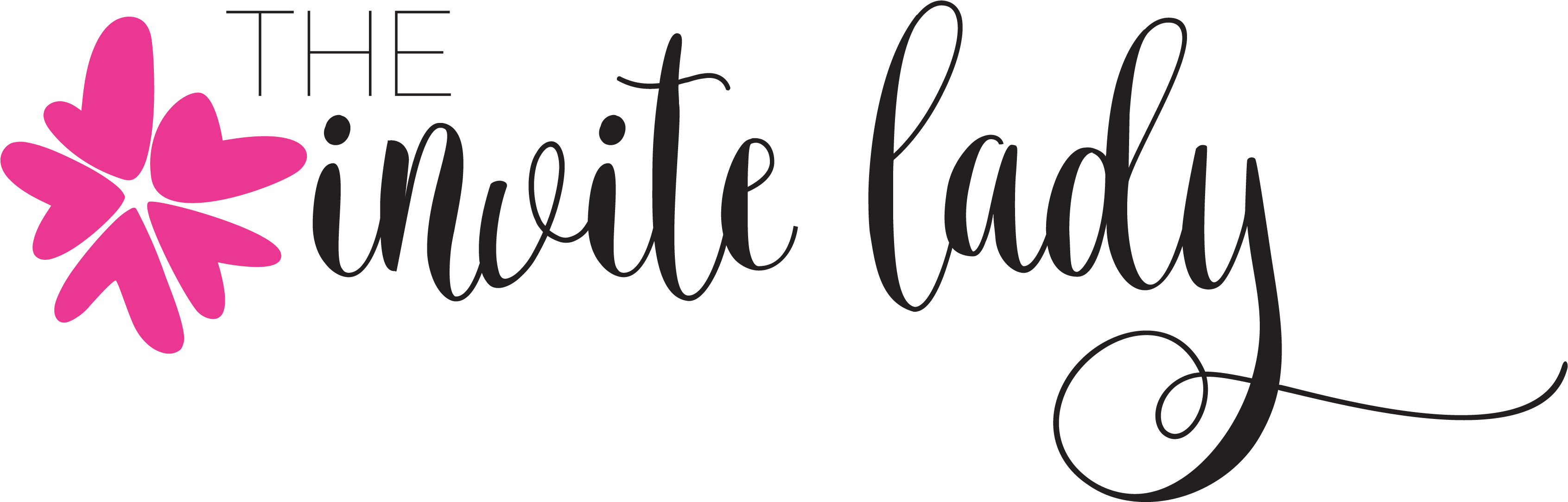 The Invite Lady - Calligraphy (3647x1496), Png Download