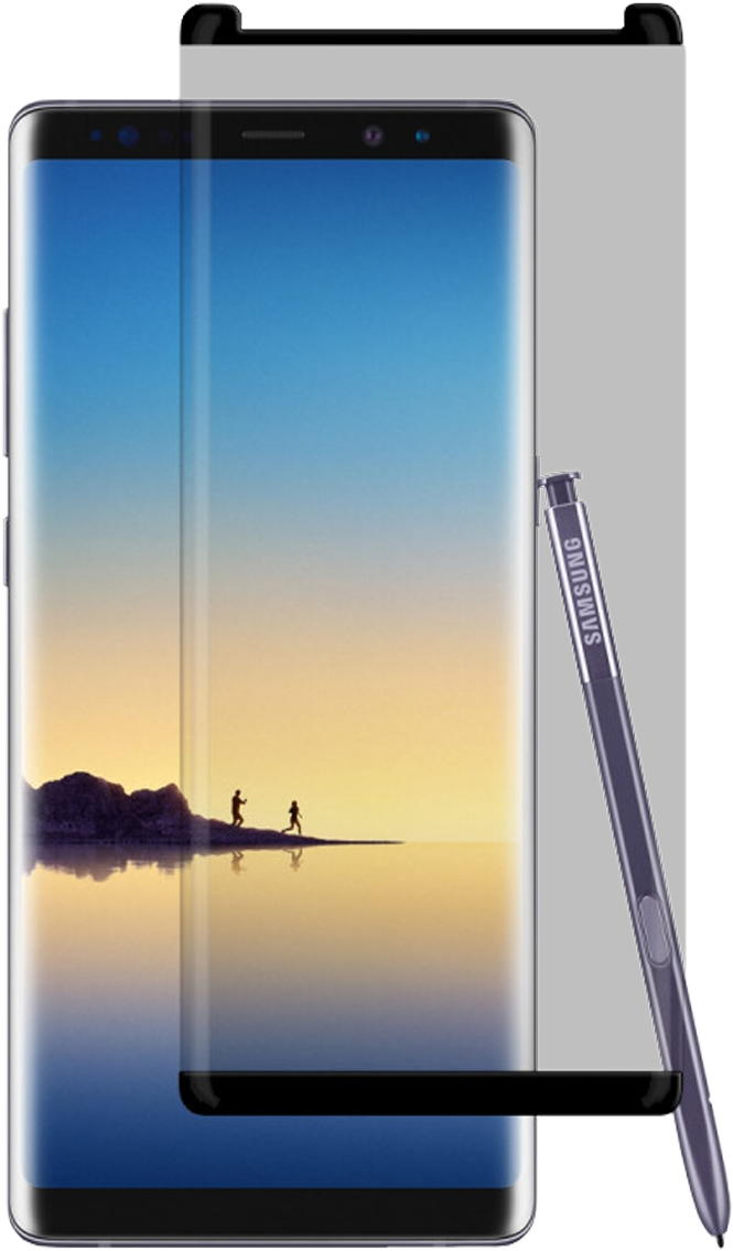 Samsung Galaxy Note 8 Curved Tempered Glass Screen - Gadget Guard Black ...