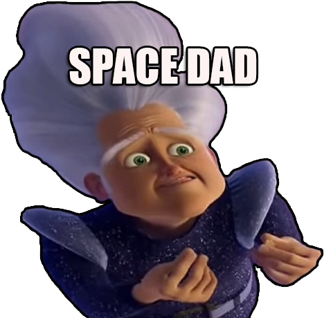Space Dad - Space Dad Megamind Png (480x464), Png Download