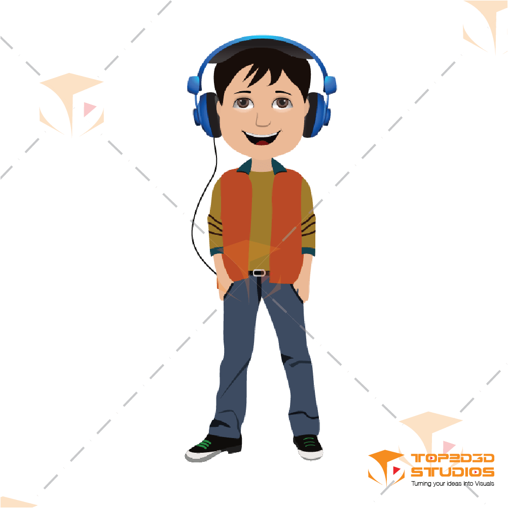 2d Character Design - 2d Character (1002x1002), Png Download