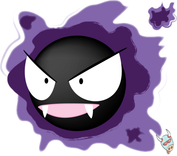 Gastly Png (600x532), Png Download