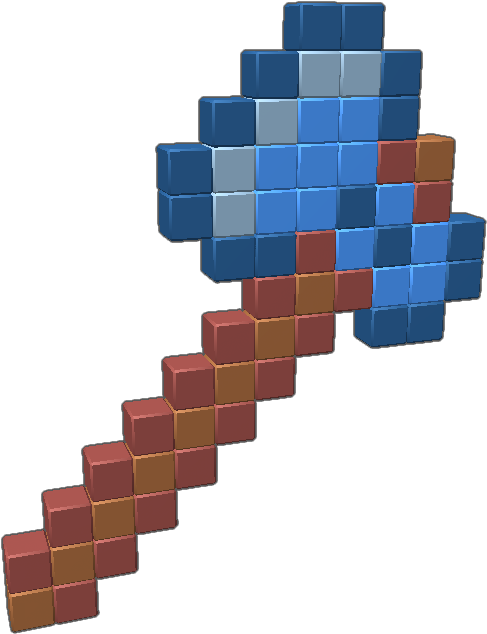 A Diamond Axe From Minecraft - Minecraft Stone Axe Png (768x768), Png ...