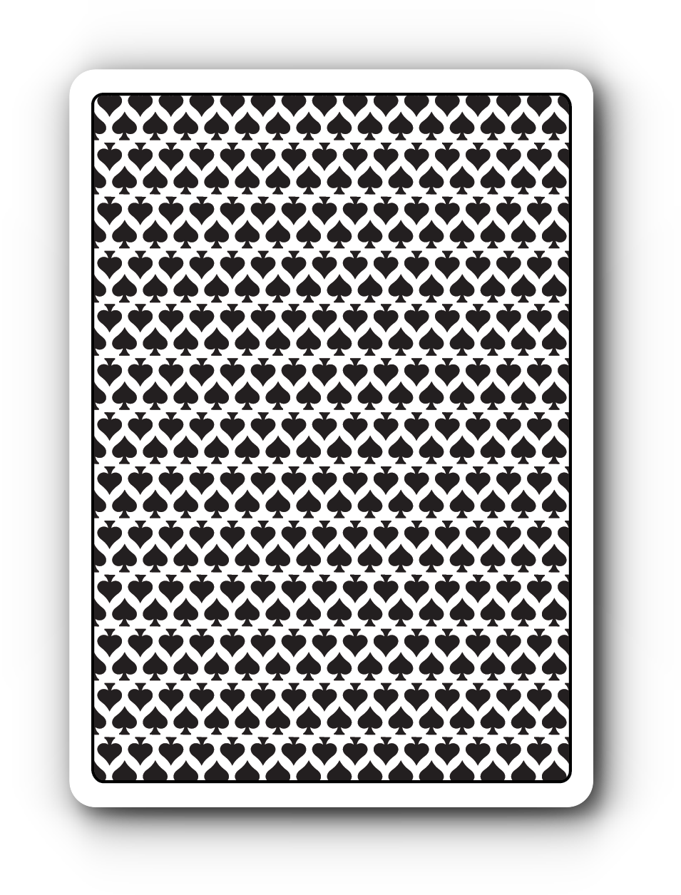 Card Back - Black (955x1255), Png Download