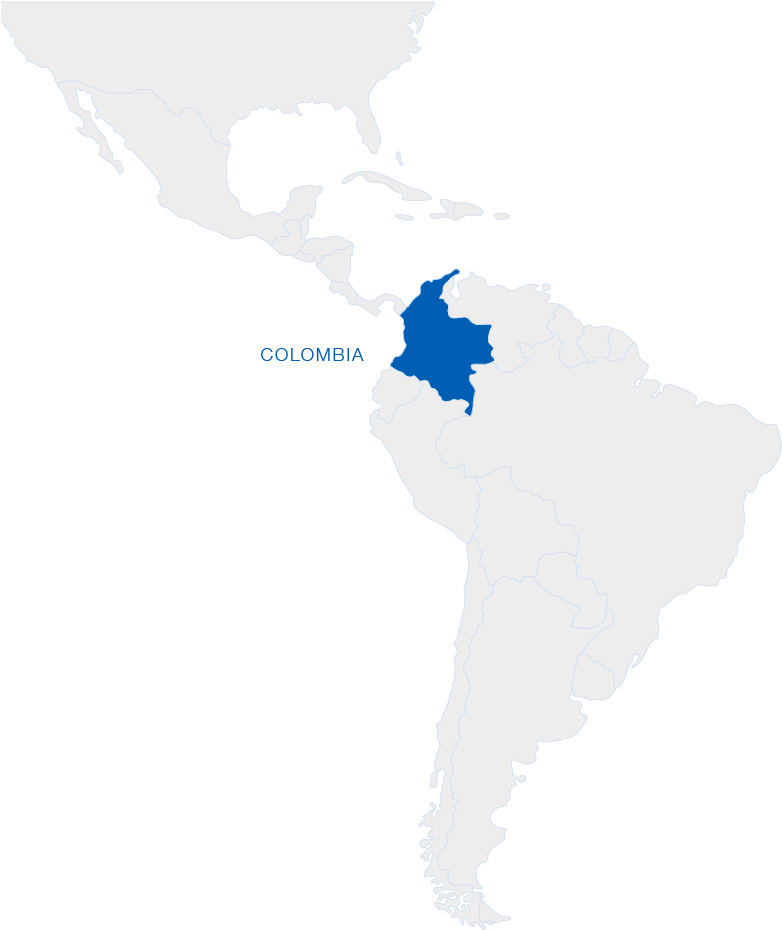 Download Facts About Colombia - Blank Map Of The World Subdivisions ...