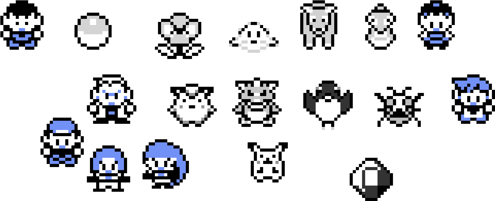 Download Pokemon Sprites - Pokemon Trainer Blue (generation 1 Red/green ...