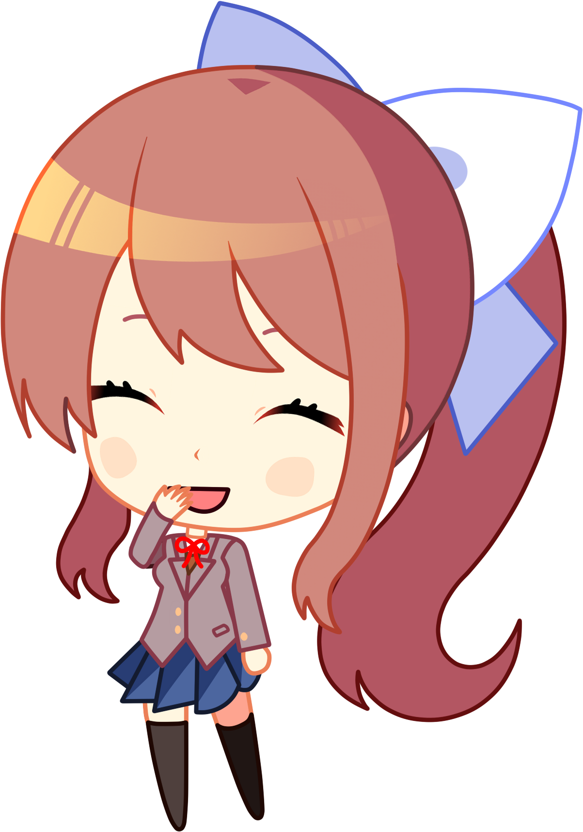 Have A Laughing Monika Chibi - Doki Doki Literature Club Chibi Monika ...