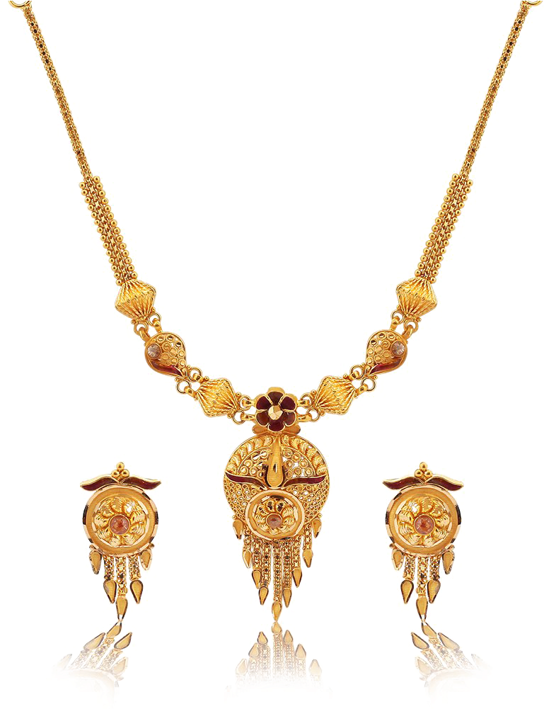 Necklace Jewellery Set Png Picture - Necklace (1000x1000), Png Download