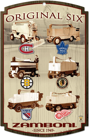 Wood Sign - Original Zamboni (600x600), Png Download