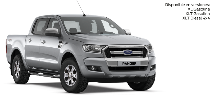 Plata Metálico - New Ford Ranger Png (980x390), Png Download