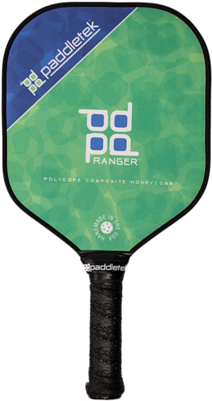 Paddletek Arc Polymer Pickleball Paddle Green/blue (600x600), Png Download