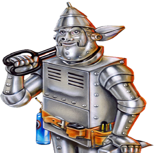 A Tin Man Heating And Air Conditioning - Hvac Tin Man (500x497), Png ...