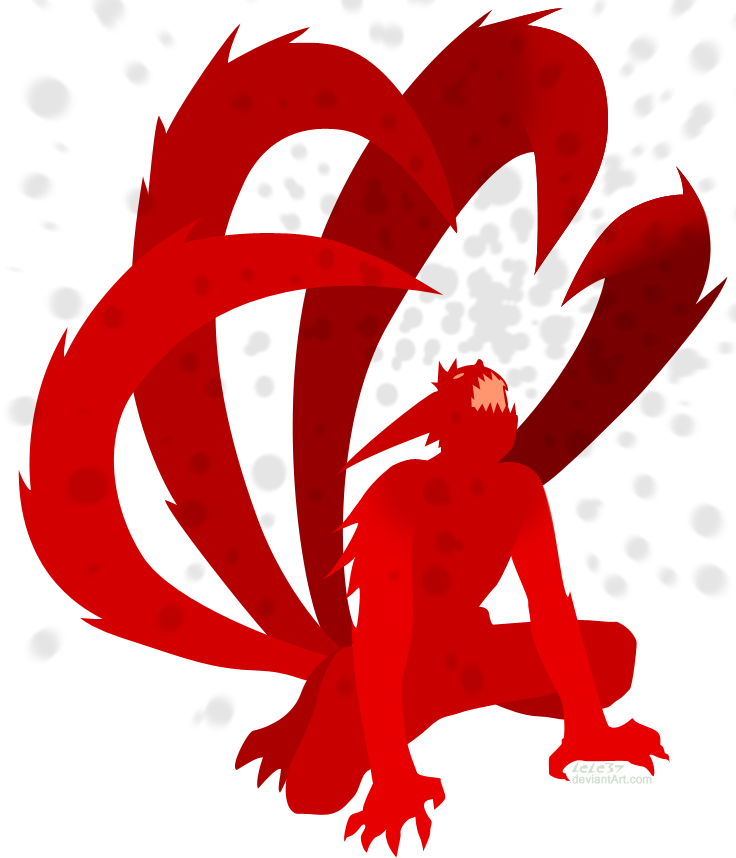 264 Vote For Me - Kyuubi Vector (736x858), Png Download