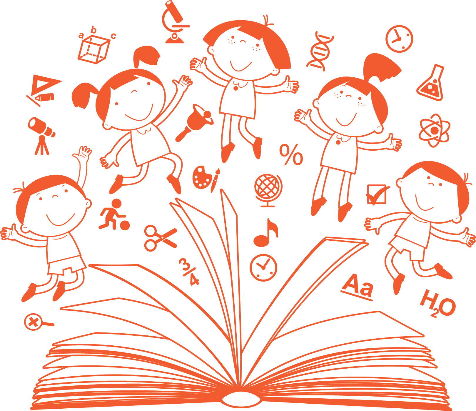 Preschool Storytime - Books Outlines (1619x1397), Png Download