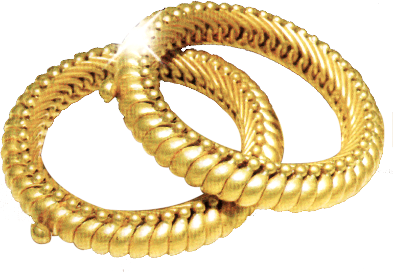 Gold Bangles Transparent Background (773x605), Png Download