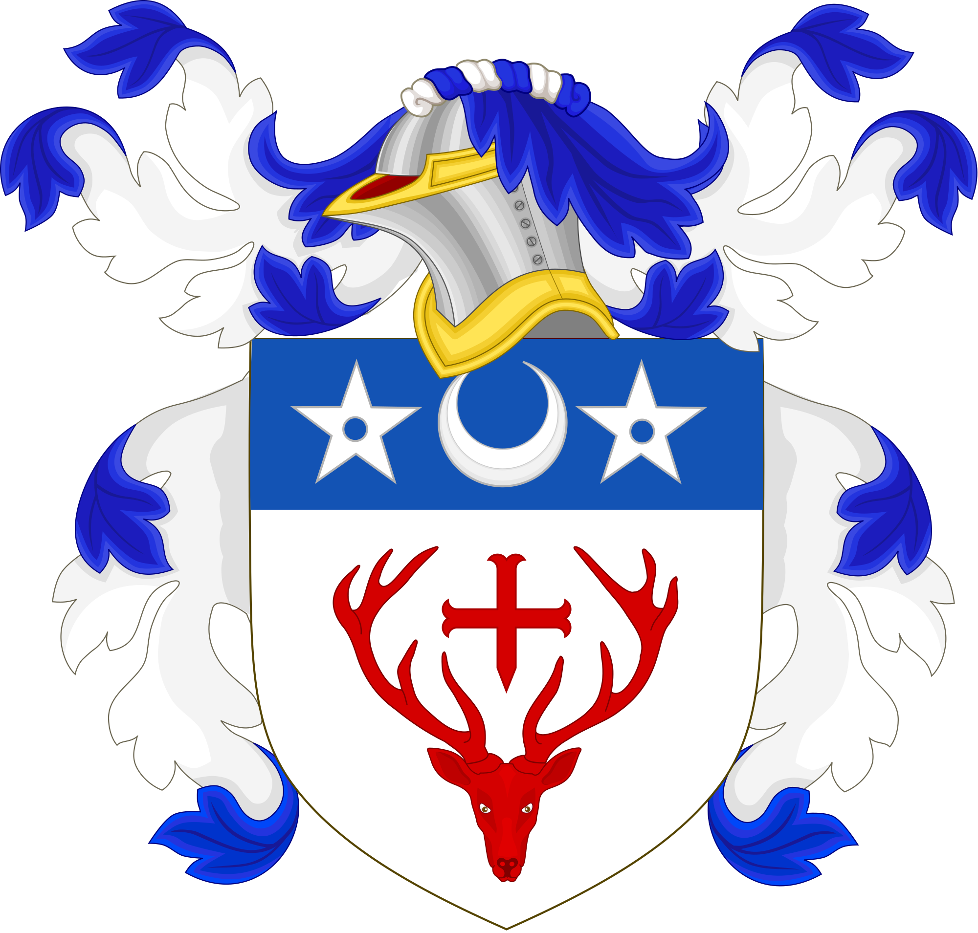 Open - Gallatin Coat Of Arms (2000x1909), Png Download