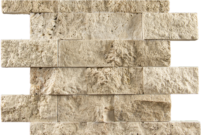 Ivory Travertine Split Face - Travertine (700x450), Png Download