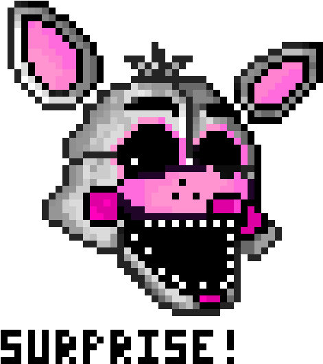 Funtime Foxy - Pixel Art (510x550), Png Download