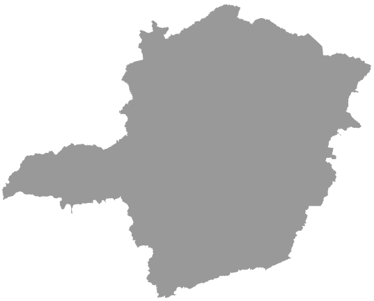 Mg - Mapa Minas Gerais Vetor (537x433), Png Download