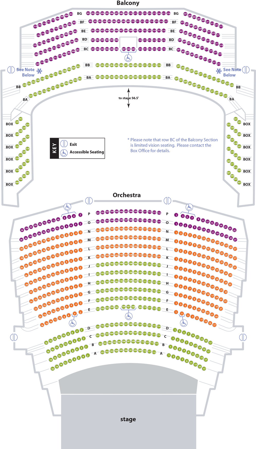 Download Seating Chart - Coc Performing Arts Center Seating Chart ...