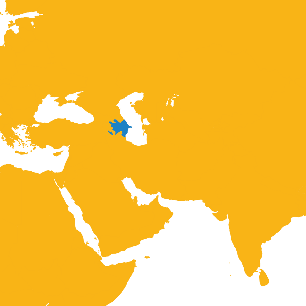 Azerbaijan Map - Map (1000x1000), Png Download