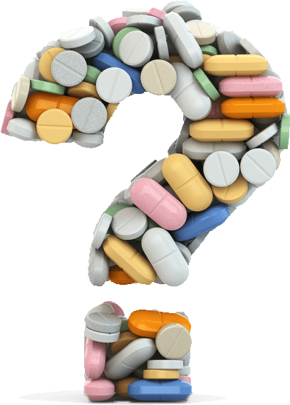 Pills-questionmark - Question Pills (510x587), Png Download